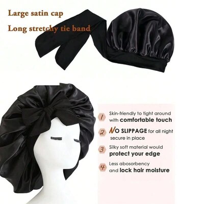 Satin Bonnet Silk Bonnet Adjustable Bonne For Sleeping Hair