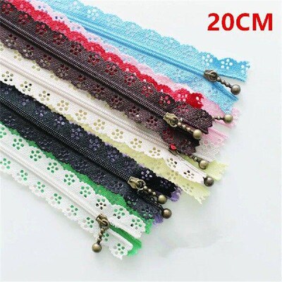 50pcs/lot DIY New 20cm #3 Nylon Coil Lace Zipper Zippers +