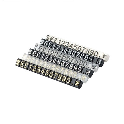 20 Pcs Price Tag Retail Cubes Label Display Number Pricing