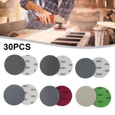 3 Inch Sandpaper Sandpaper 30pcs/set Sanding Silicon