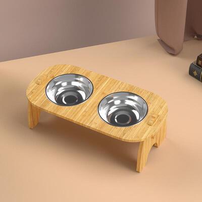Cat Bowl dog Double Bowl Pet feeder Water dispenser Pet Bowl
