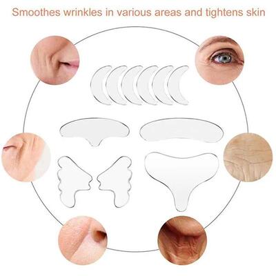 16/111/8/1pc Silicone Wrinkle Patches Reusable Forehead Neck