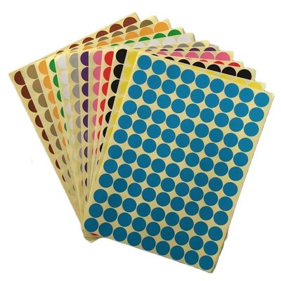 Round Coding Dot Labels Self Adhesive ers Office School Supp