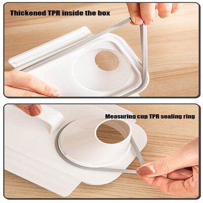 Airtight Laundry Detergent Powder Storage Box Clear Washing
