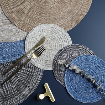 nordic style handmade ramie placemats home insulation新款式
