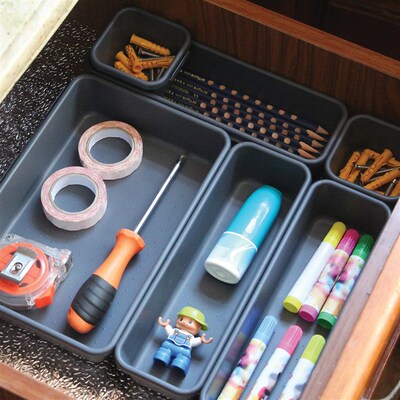 13PCs Drawer Organizers Separator for Home Office Desk Stati