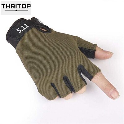 hip-hop work hand half gloves leakage gym fingerless