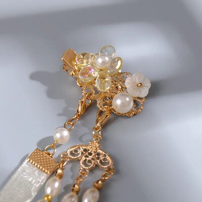 Pearl Tassel Hairpins Chinese Hanfu Hair Accessories For Wom