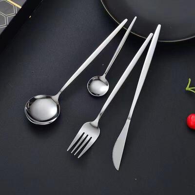 24pcs stainless steel cutlery with Portuguese fork spoon
