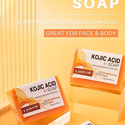 Kojic Acid Whitening Soap Kit 100g Handmake Black Drak Spot