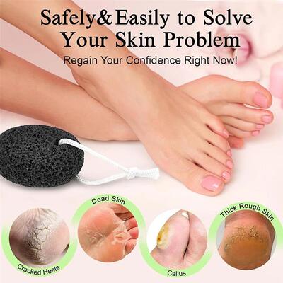 Natural Lava Pumice Stone Callus Remover for Feet Heels and