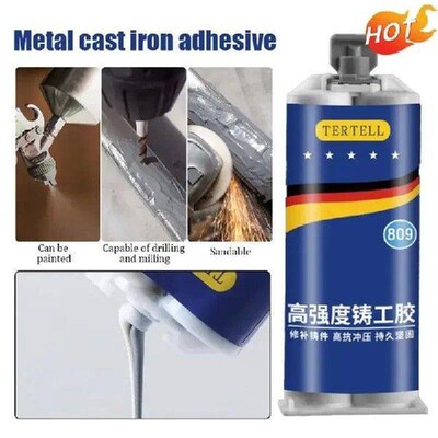 50/100g Metal Repair Glue A+B Glue Heat Resistance Cold