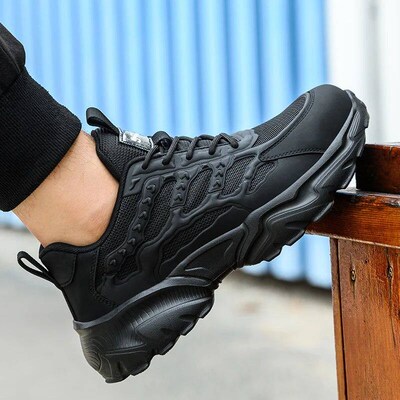Work Safety Shoes For Men Lightweight Protective Work Sneake