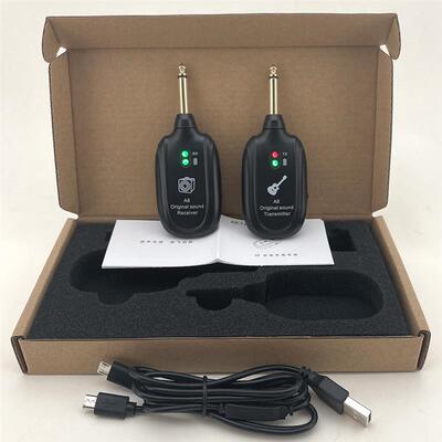 Guitar+Wireless+System+Transmitter+Receiver+Built-in+Recharg