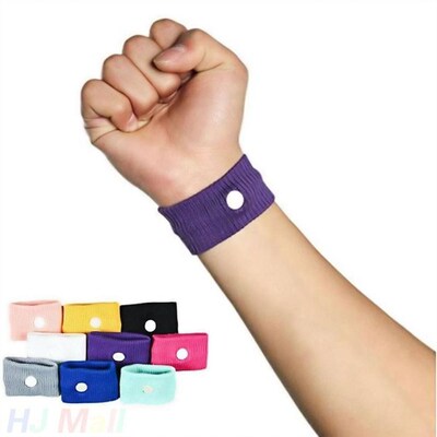 2pcs travel motion sickness wrist band anti nausea car sea s