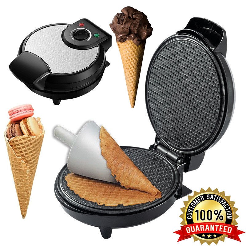 Biscuit Waffle Cone Maker 薄饼蛋卷电饼档冰淇淋皮子蛋筒松饼机
