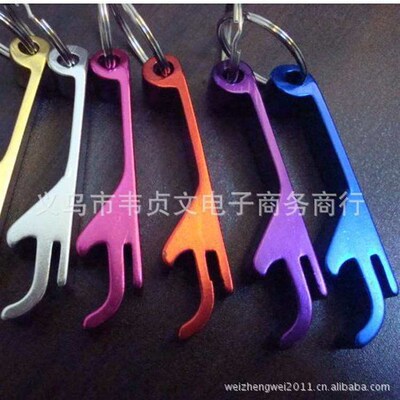 Exquisite aluminum alloy pendant beer bottle opener / wine o