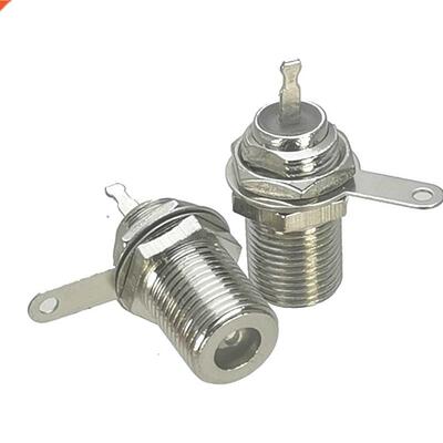10Pcs+Connector+F+TV+Female+jack+Nut+Bulkhead+Solder+Panel+M