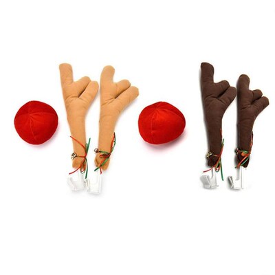 Hot 2020 Christmas Headband Antlers Red Nose Headwear For