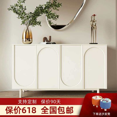 Fren Style Solid Wood Sideboard Modern Simple Storage Cabine
