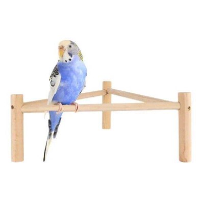 Parrot Wood Perch Triangular Bird Perch Stand Wood Parrot