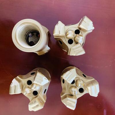 金刚石复合片矿用打井三翼勘探地质PDC煤矿硬层取芯岩石钻头