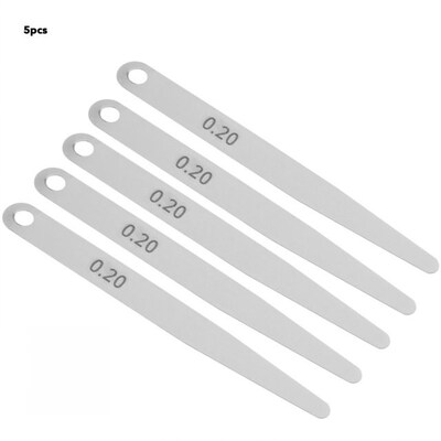 5pcs 0.2 Stainless Steel Feeler Gauge Ruler Welding Inspecti