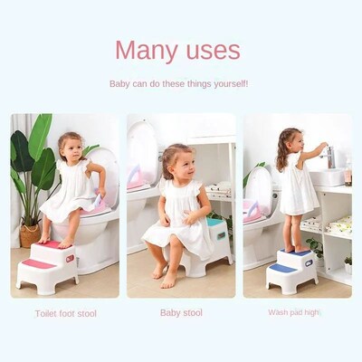 Childrens Ottoman Baby Step Chair Stool Small Bench Hand Wa