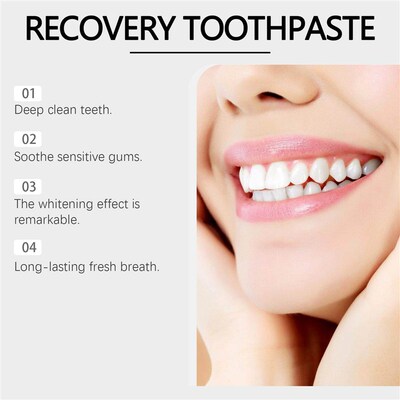 ORALHOE Whitening Toothpaste for Daily Gum Care, Gentle Stai