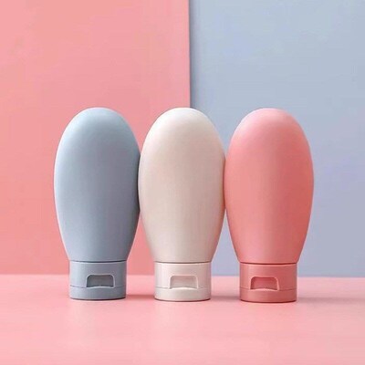 4Pcs/Set Refillable Bottle 60ml Soft Lotion Container Squeez