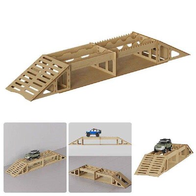 RC Wooden Bridge Simulation Obstacle Steep Slope Simulated