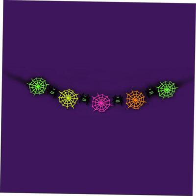 Halloween Fluorescent Letters Banner Luminous Party Scene La