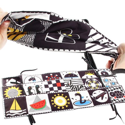 Sensory Cloth Book High Contrast Baby Toys 0-12 Months Newbo