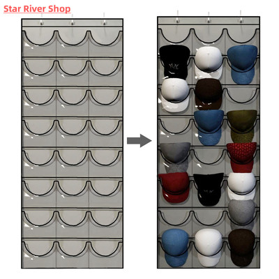 Baseball Hat Rack Hanging Over The Door Cap Storage Organize
