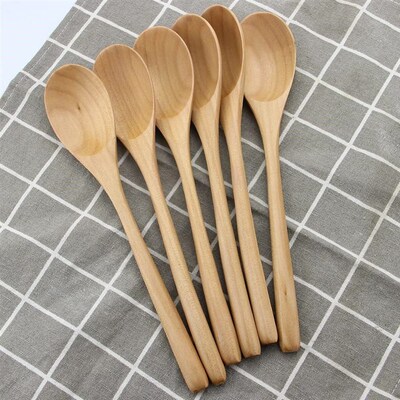 Wooden Soup Spoons Eating Mixing Stirring Tasting Cooking