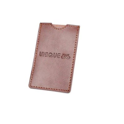 Mens Pocket Comb Folding Wooden Beard Comb with Leather Cas