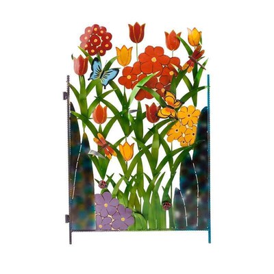 Flower Garden Fence Border Garden Lawn Flowerbeds Picket Fen