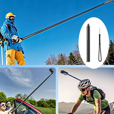 Carbon Fiber Selfie Stick 1/4 Inch Screw Adjustable Extensio