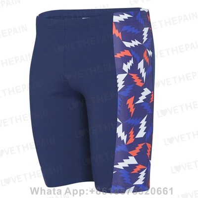 Mens Lightning Colors Jammer Swimsuit Pro Swim Surf Trunks