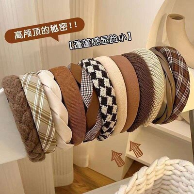 Sponge High Cranial Top Hairband Womens Face Wash Headband