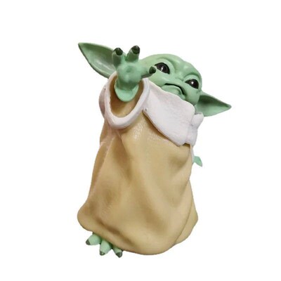 7cm Baby Yoda Grogu Cosplay PVC Figure Collection Figurine K