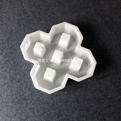 水泥植草砖八字模具停车场小区花园铺路石八字形值草地砖模板