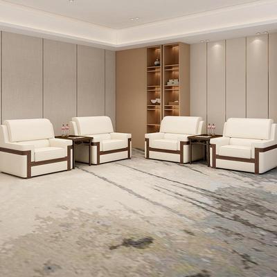 商务贵宾接待办公沙发现代简约办公室会议室会客洽谈沙发茶几组合