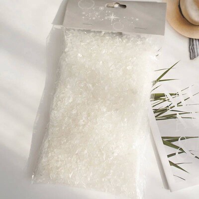 1 Pcs Machine-made Snow Simulated Snowflake Fragments Christ