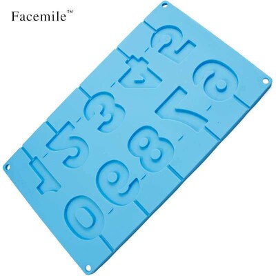 Alphanumeric silicone cookie mold fondant cake decoration lo