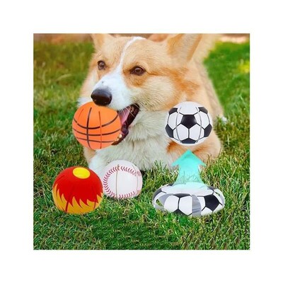 Interactive Dog Toy Ball Flying SauIcer Ball Dogs Throwing