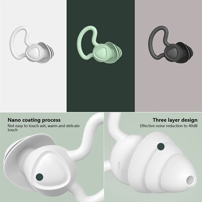 Silicone Ear Plugs Noise Canceling Plugs Sleep Earplugs Redu