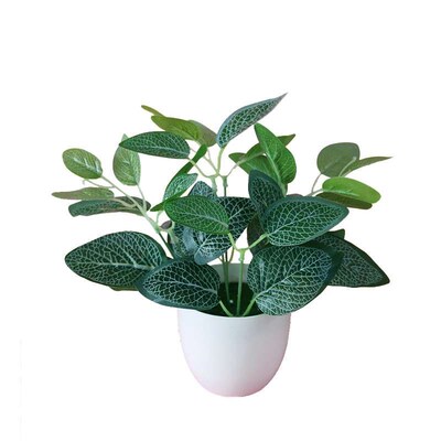 Artificial Plant Plastic Fake Flowers and Plants Green Rose