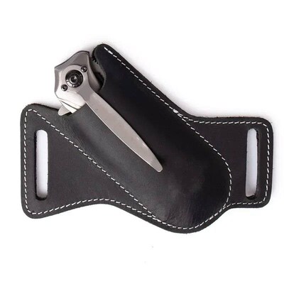 1pcs Leather Anti-scratch Storage Sheath Folding Flick Knife
