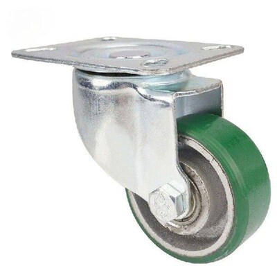 1 Pc 3-inch Medium-sized Cast Iron Pu/polyurethane